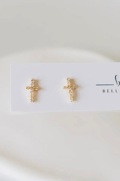 Bella Rey Cross Stud Earrings | Totally Rad Boutique – Totally Rad.